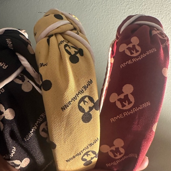 Disney | Accessories | Disney Mickey Mouse Tie Trio In Black Yellow And ...
